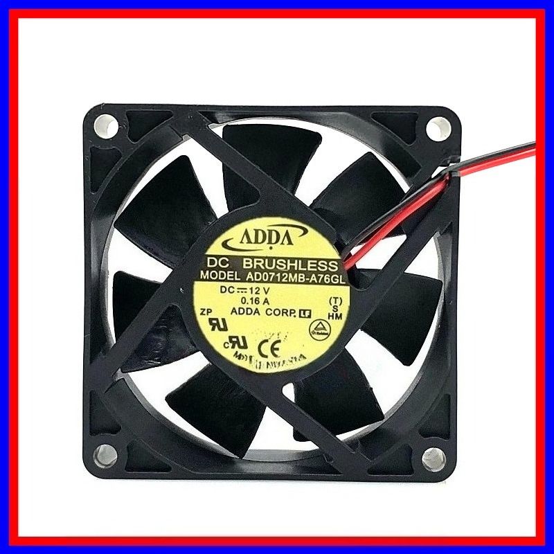 ADDA AD0712MB-A76GL 7025 7 см 12V 0.16A Двойной шаровой вентиляторы -