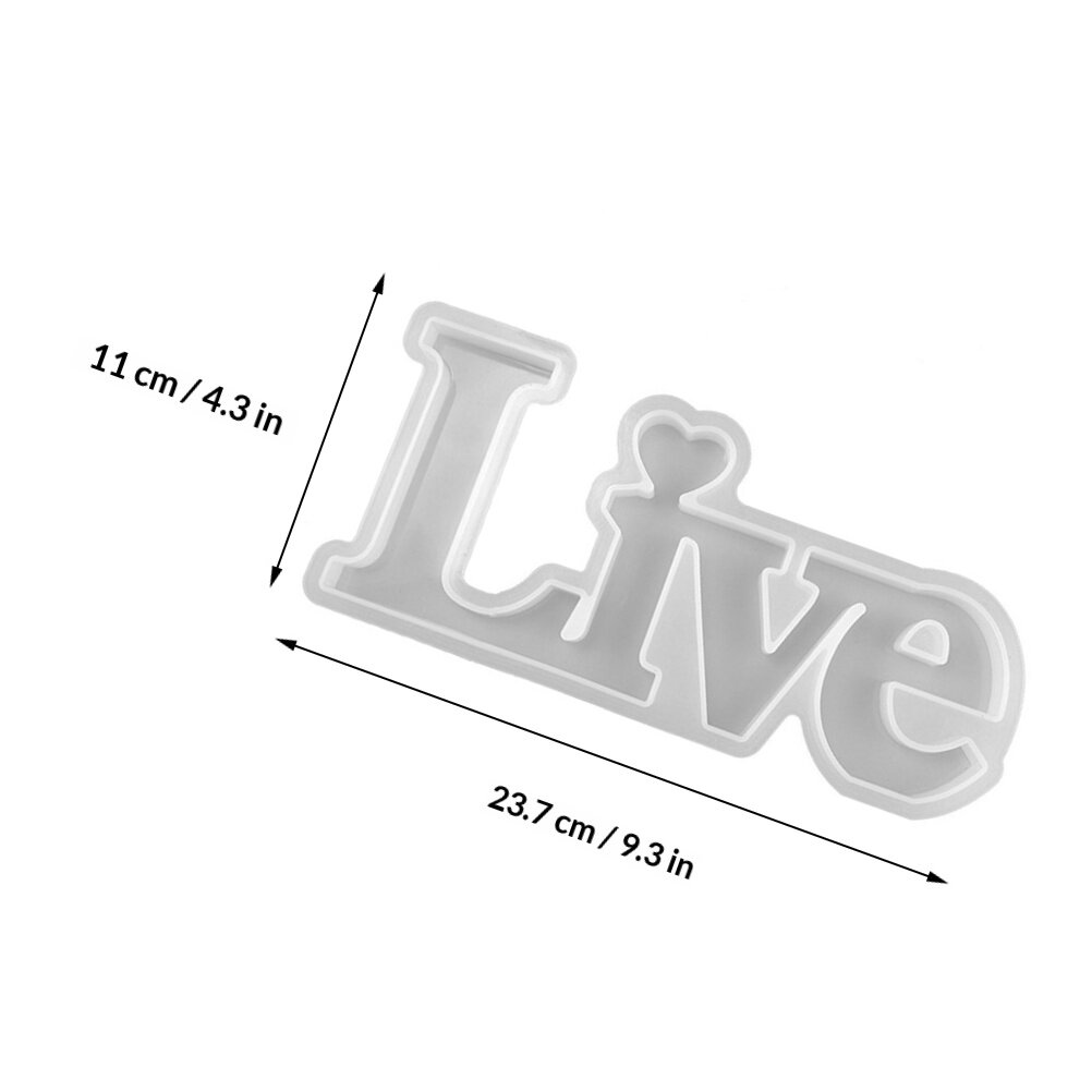 Силиконовая Форма Для Выпекания LIVE 23.7X11Cm Белая Гибкая И Экологичная Подходит Для Создания Подарков И Декора