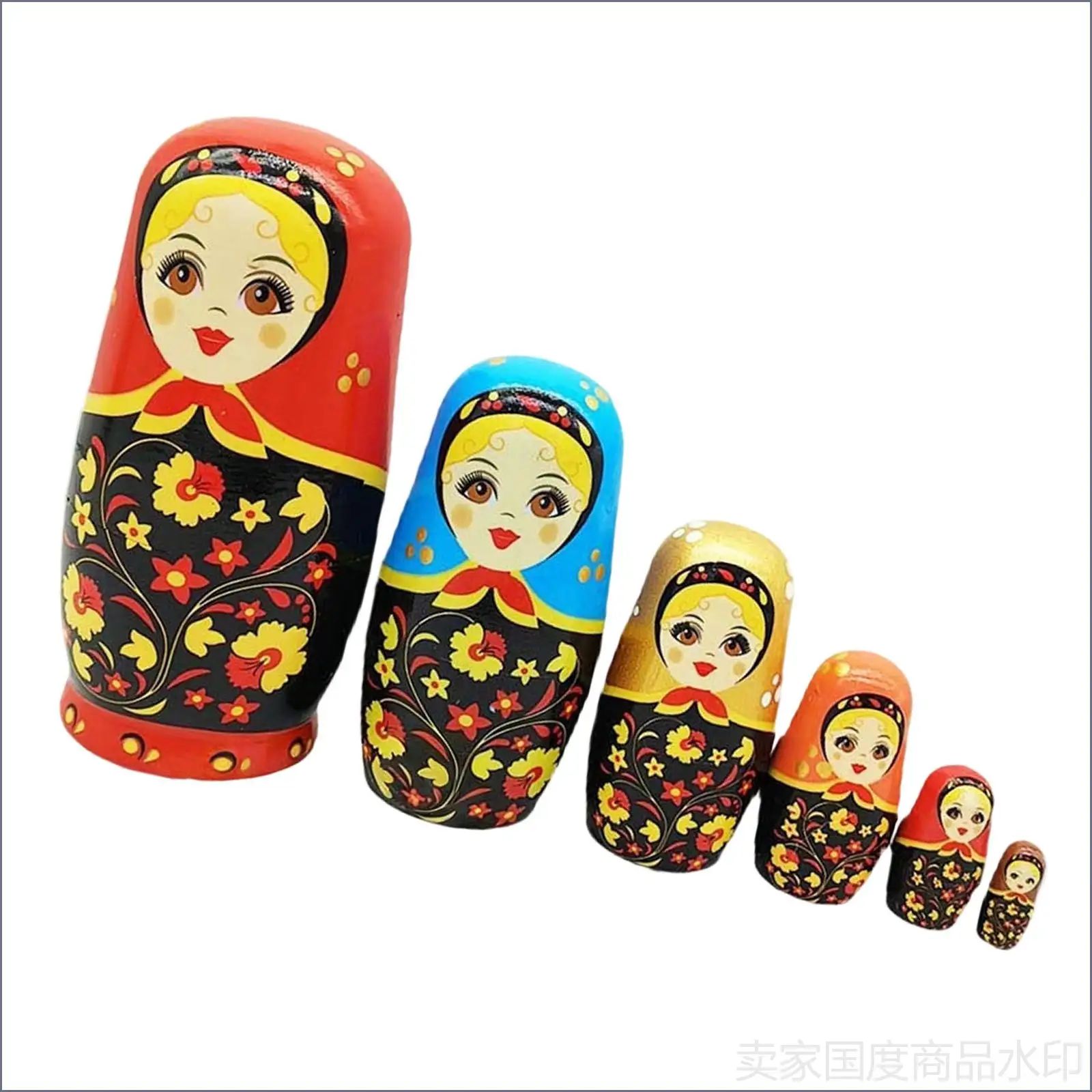 Русская матрёшка 6 слоёв ручная роспись декор для детской