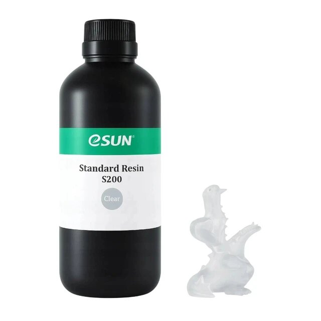 Фотополимерная смола ESUN S200 Standard Resin, 1 kg/bottle, прозрачный S200 STANDARD RESIN-T