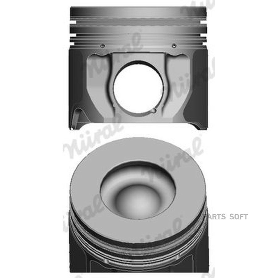 Поршнекомплект Ford H9FA/JXFA d89.9+0.25 (яма 49.0) Nural от официального дистрибьютора, NURAL, артикул 8714810530