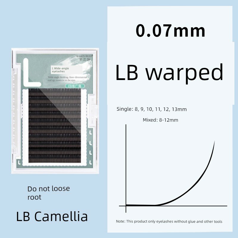 Профессиональные накладные ресницы с цветком камелии, LB Curl 13 мм, естественный вид, без выпадения, для салонов