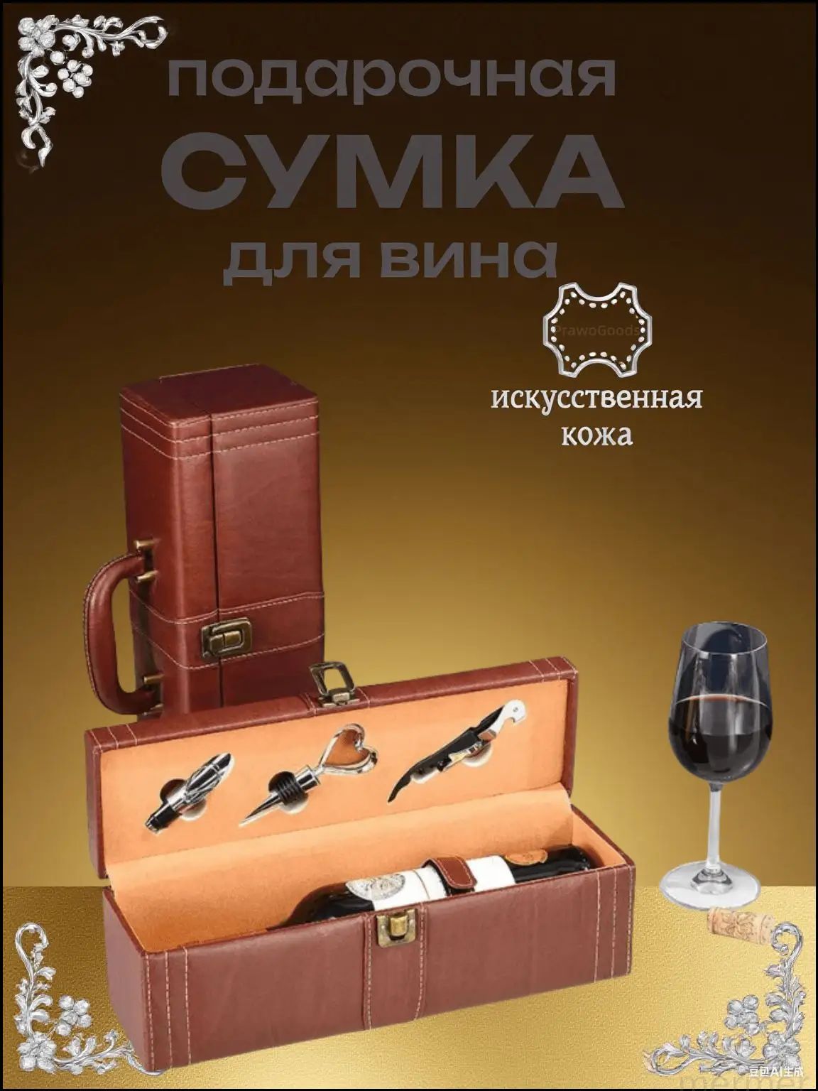 Премиум набор сомелье с винной коробкой