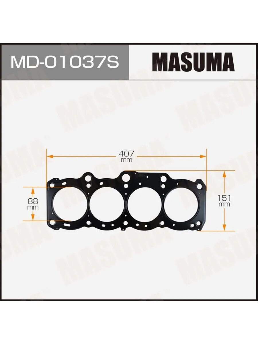 Прокладка ГБЦ для а/м Toyota Camry (V20) 97-02, Harrier, арт. MD01037S