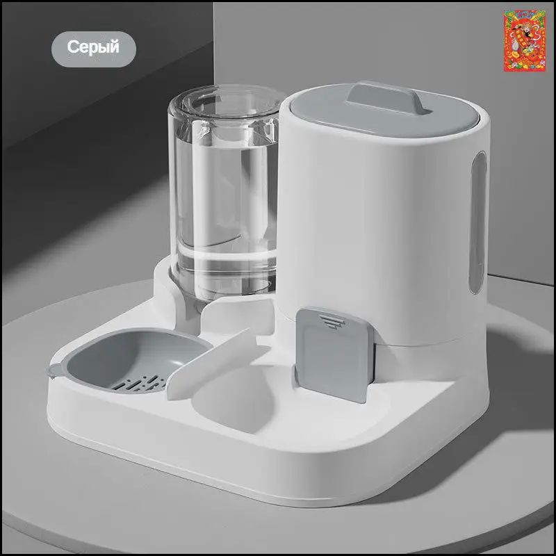 Автоматическая кормушка для домашних животных 2-в-1, поилка для воды, подходит для собак и корм для кошек сухой-YG-CJ-0507