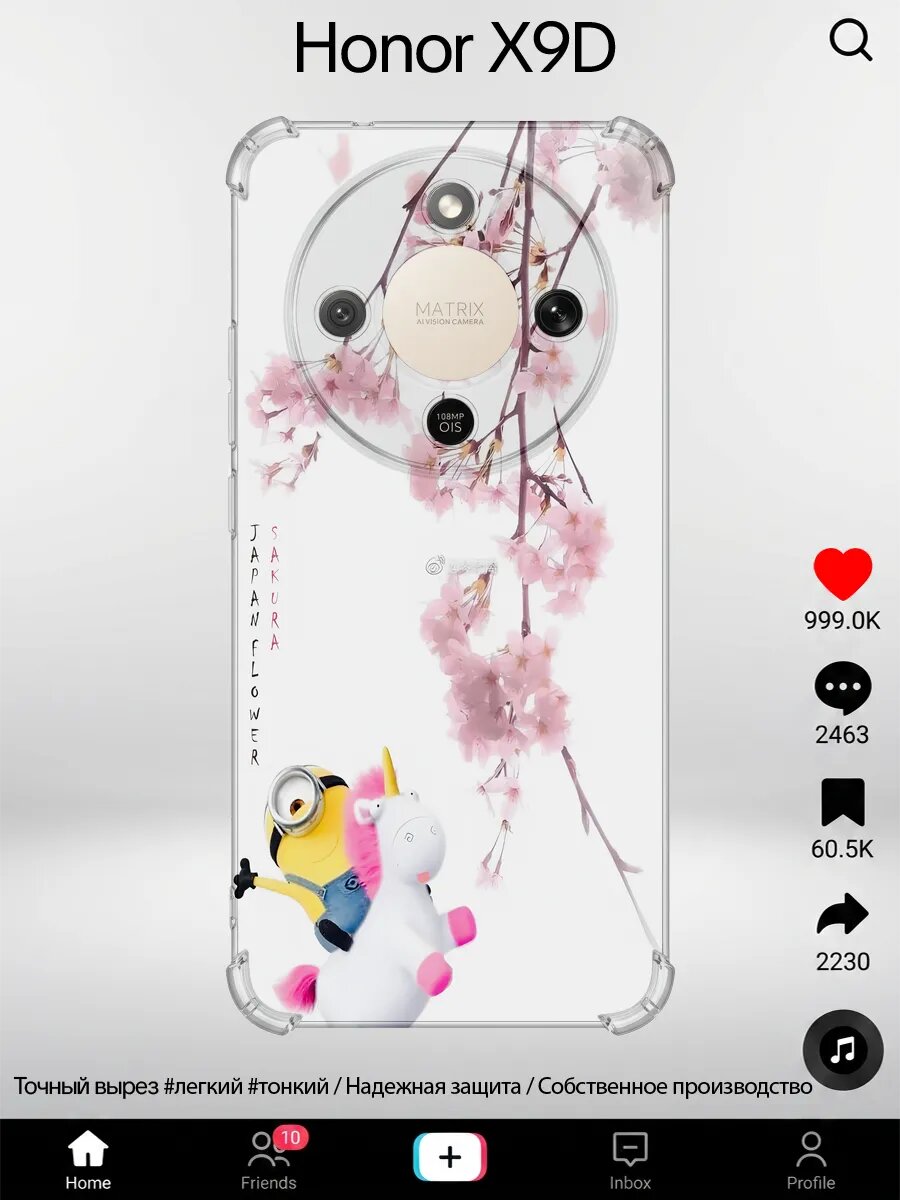 Чехол на Honor X9D с принтом Миньоны