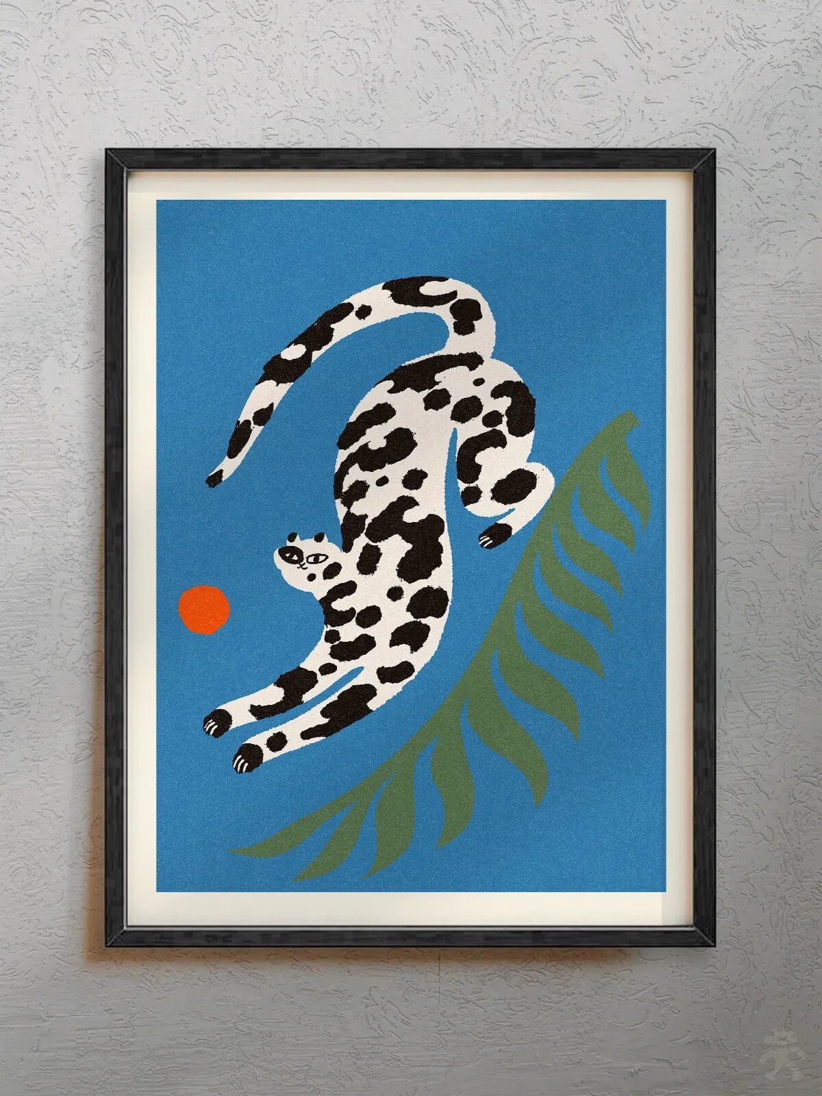 Интерьерный постер "Leopard II" в стиле pinterest, формата 30x40 см.