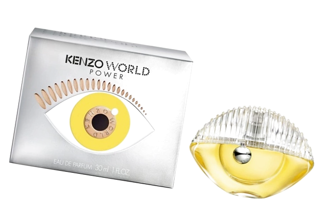 Kenzo World Power Eau De Parfum 30 мл унисекс - Кензо Ворд Повер желтые оттенки на флаконе