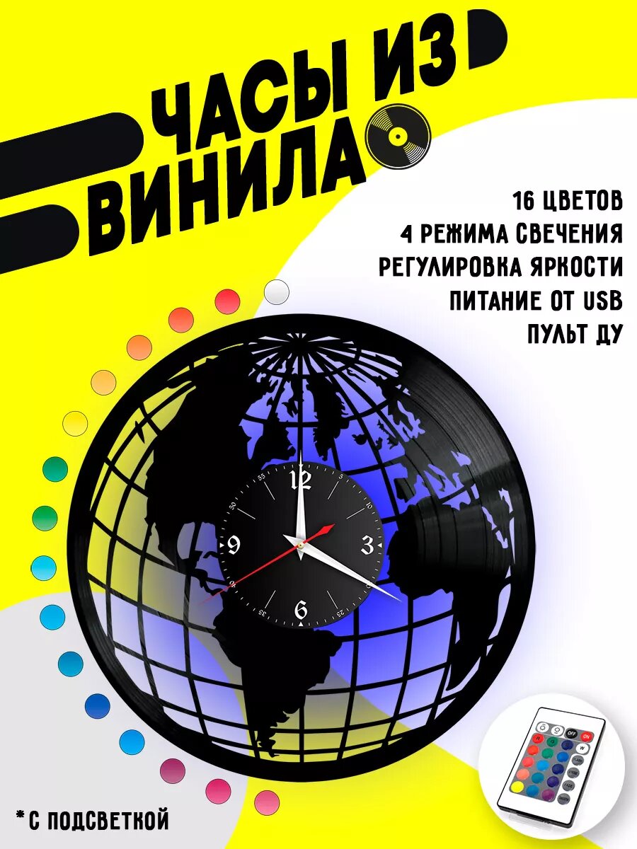 Часы из винила / Земной шар