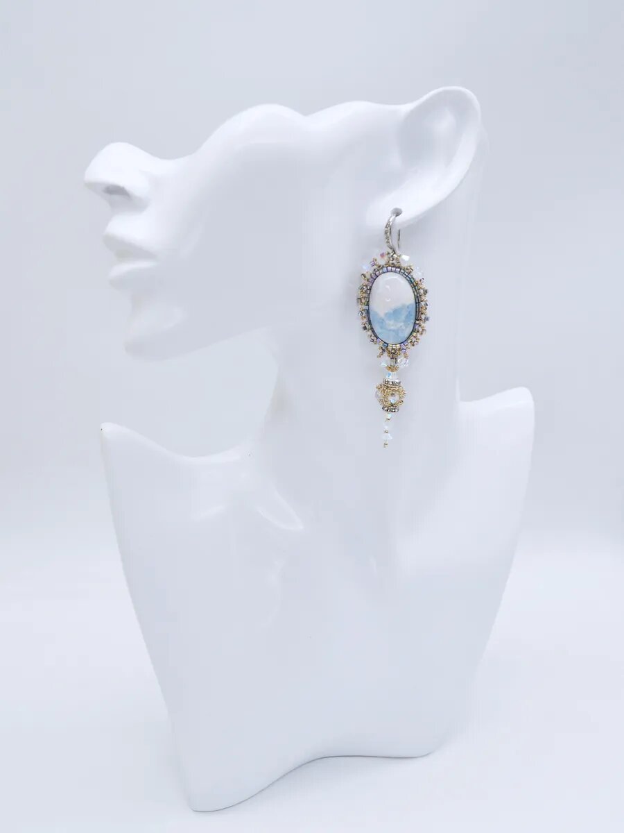 Серьги RINABEAD, кристаллы Swarovski