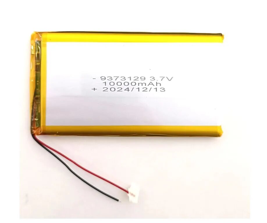 Аккумулятор для планшета 3.7v 10000mAh 9.3x73x129 Li-Pol 2 провода 9373129 батарея