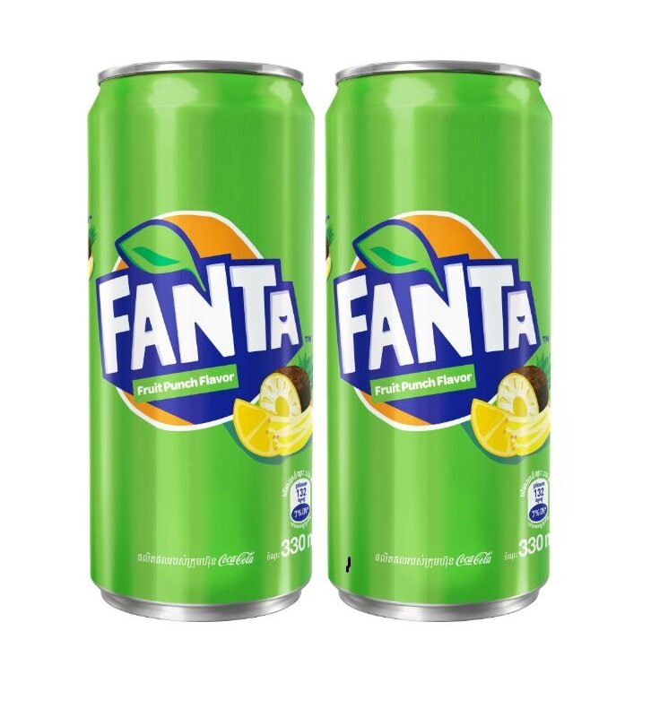 Газированный напиток Fanta Fruit Punch / Фанта Фруктовый Пунш (Малайзия), 2 шт. по 320 мл