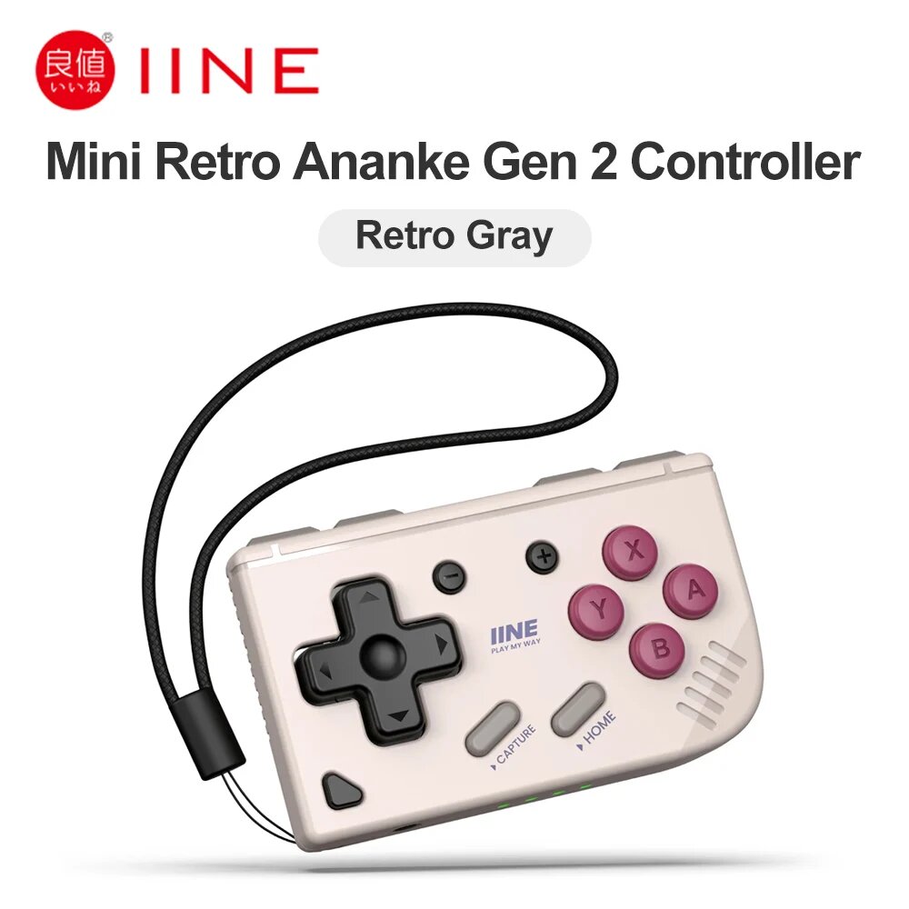 IINE Ananke Gen 2 Retro Mini Gamepad Retro Gray