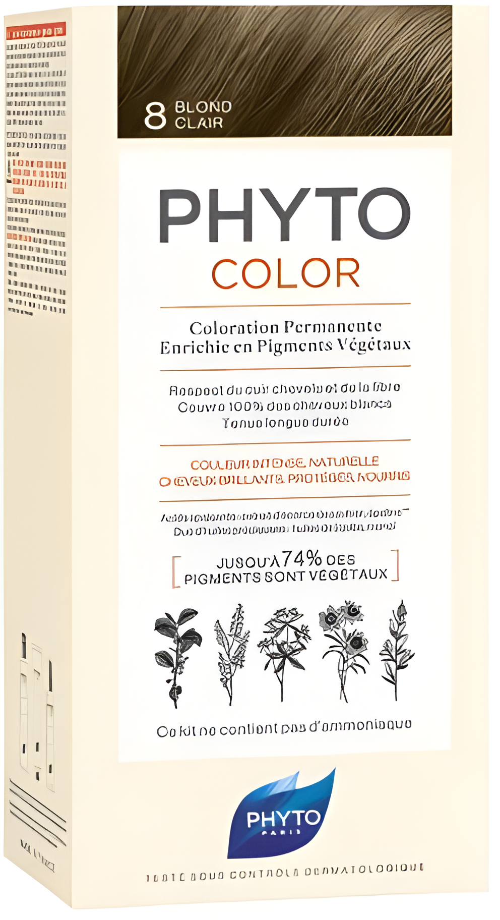 Крем-краска для волос PHYTO Color Phytosolba 8 Светлый блонд 50/50/12 мл