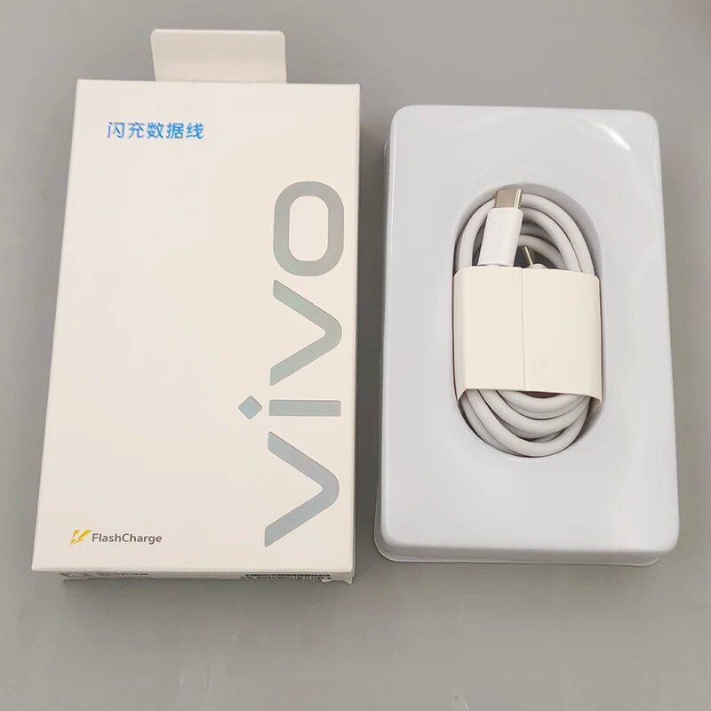 Кабель Super FlashCharge 66W 120W 6A USB-C на Type-C для быстрой зарядки VIVO iQOO Z9x X10 X300 X200 X100 X90 S20 S19 Pro
