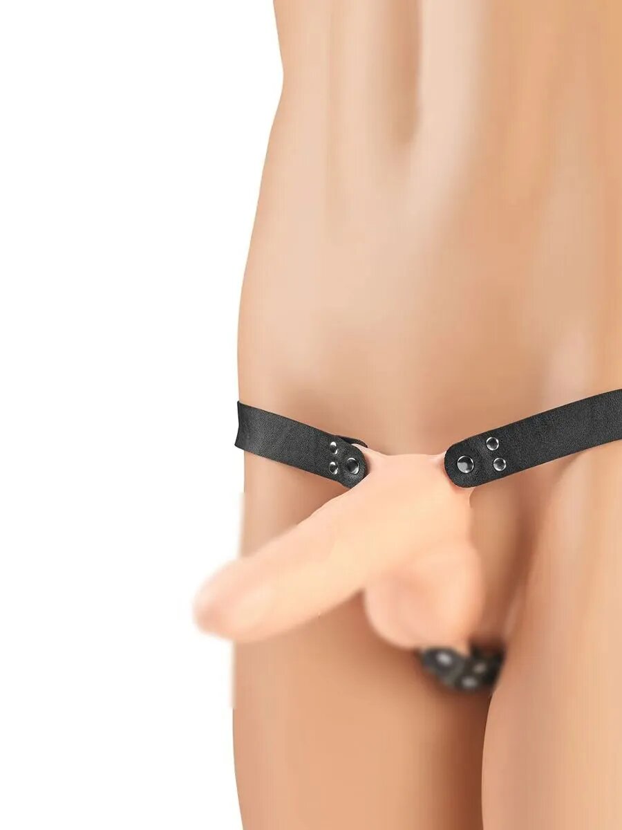 Фаллопротез RealStick Strap-On Alister, TPE, телесный, 15 см