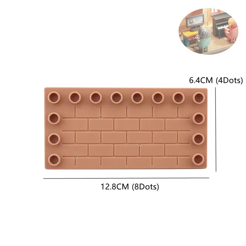 Строительные блоки Brick Flooring 12.8x6.4 см