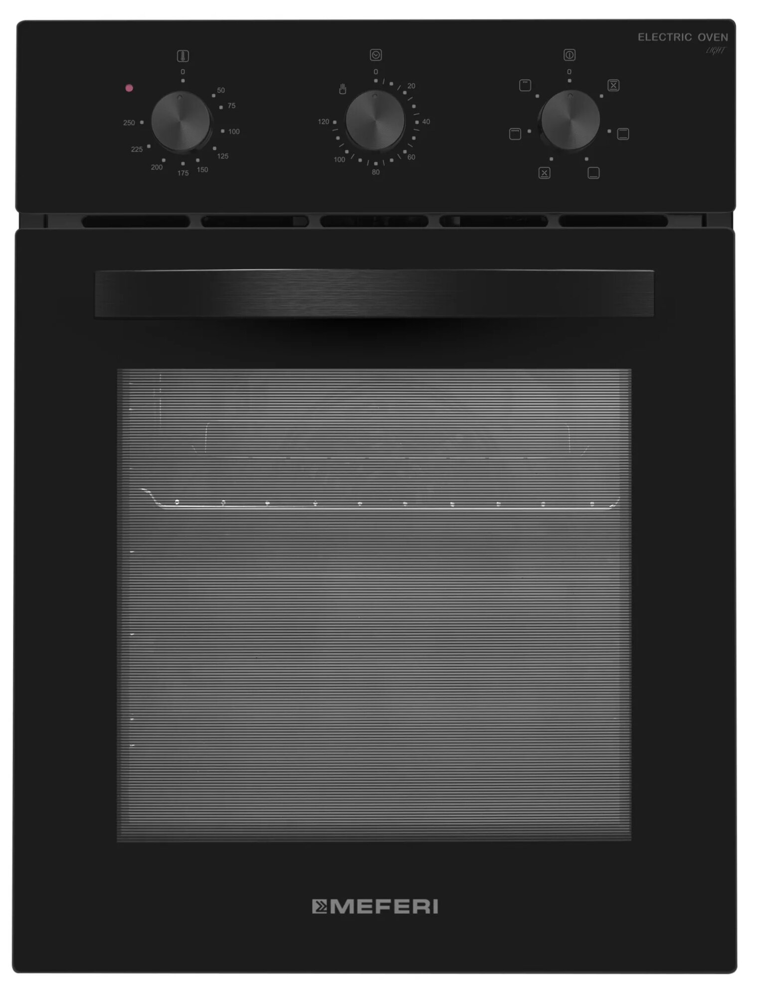 Духовой шкаф MEFERI MEO456BK LIGHT, объем 53л, 6 программ, черный