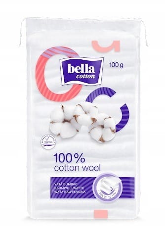 Ватные палочки Bella хлопковая вата для детей, 100 г