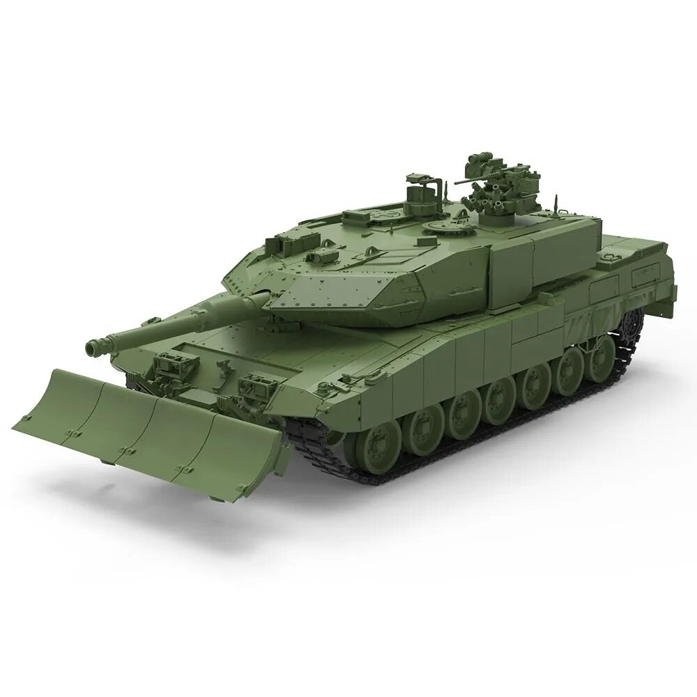 Военная модель, масштаб 1:87 немецкий основной боевой танк Leopard 2 с броневым комплектом для операций по поддержанию мира