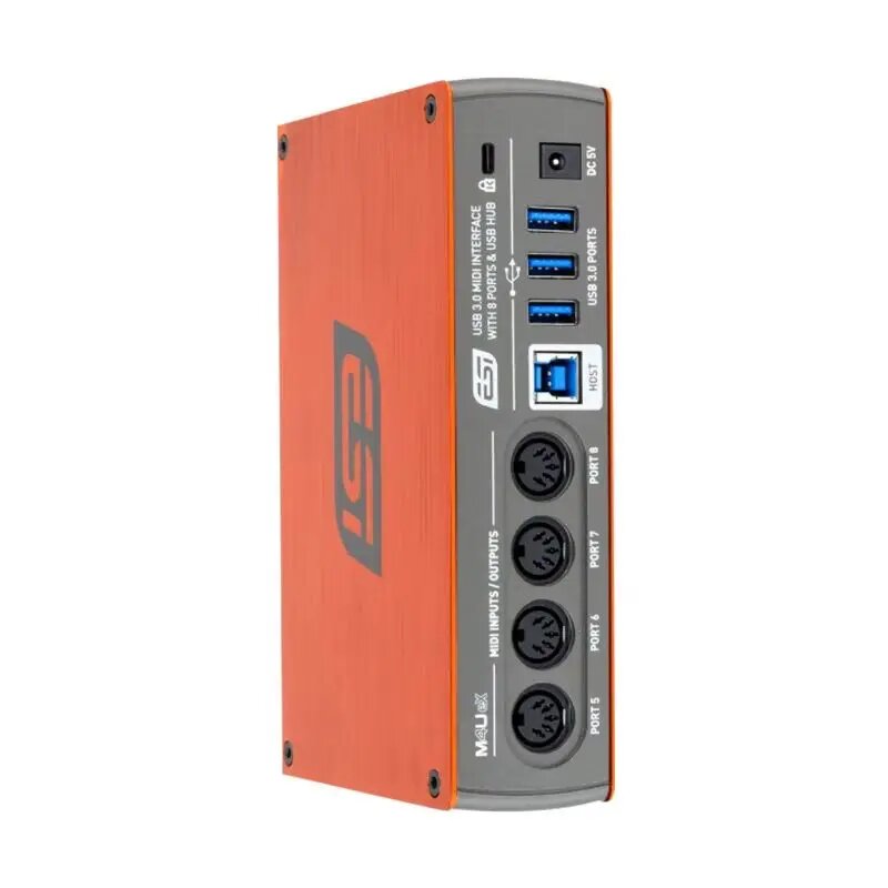 ESI M4U eX 8-портовый MIDI-интерфейс USB 3.1 Gen 1 с USB-хабом