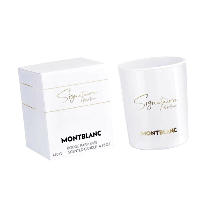 Свеча ароматическая для дома Montblanc Signature Absolue 140 гр - Монблан Абсолю