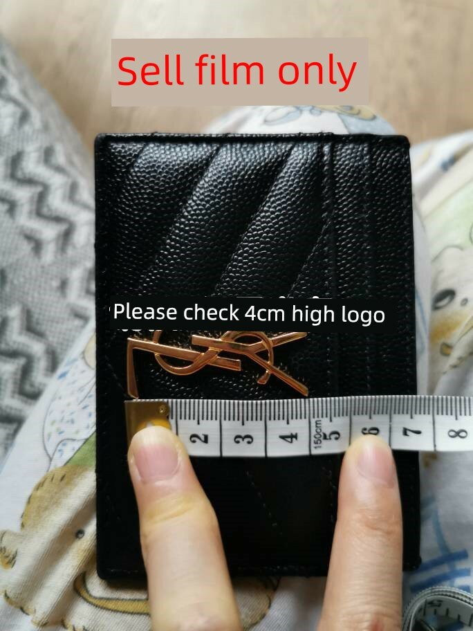 Кристаллическая нанопленка для кошелька YSL - 4 листа, буквенная декорация, защитная пленка 40 мм