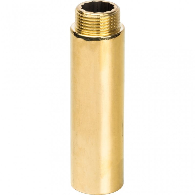 Удлинитель резьбовой ВН 3/4" x 100 мм латунь STOUT