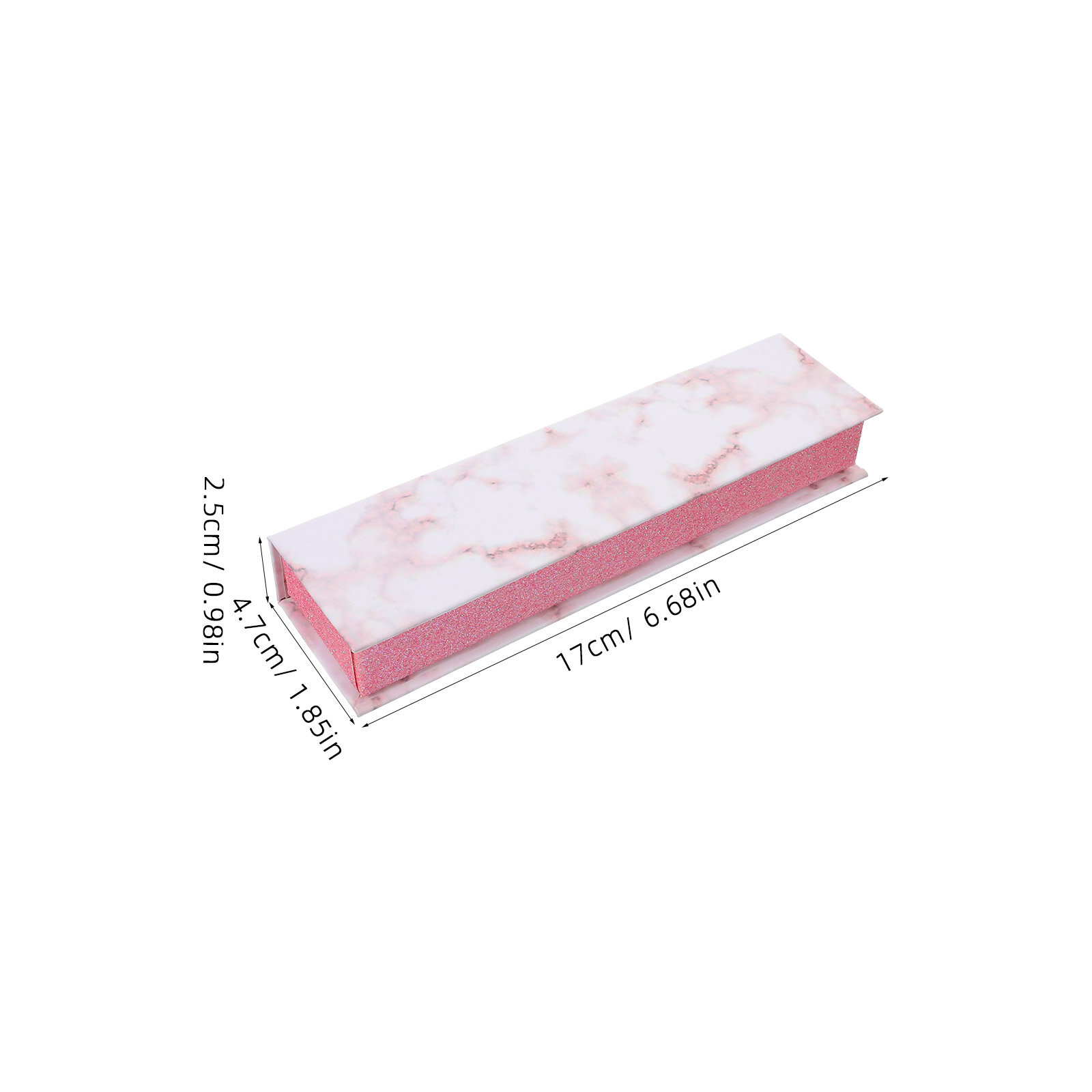Коробка Для Накладных Ногтей Розового Цвета 17.00X4.70X2.50Cm