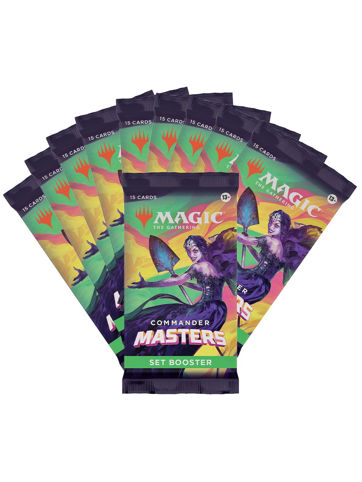 Magic the gathering: 10 сет-бустеров MTG издания Commander Masters на английском