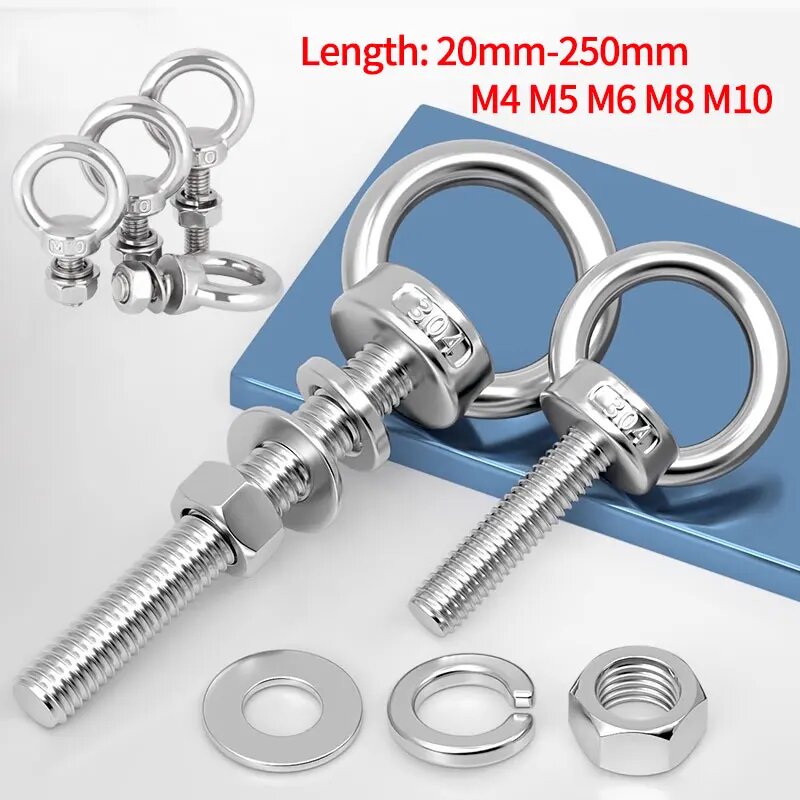 Подъемное кольцо из нержавеющей стали 304 M8X120-1PCS