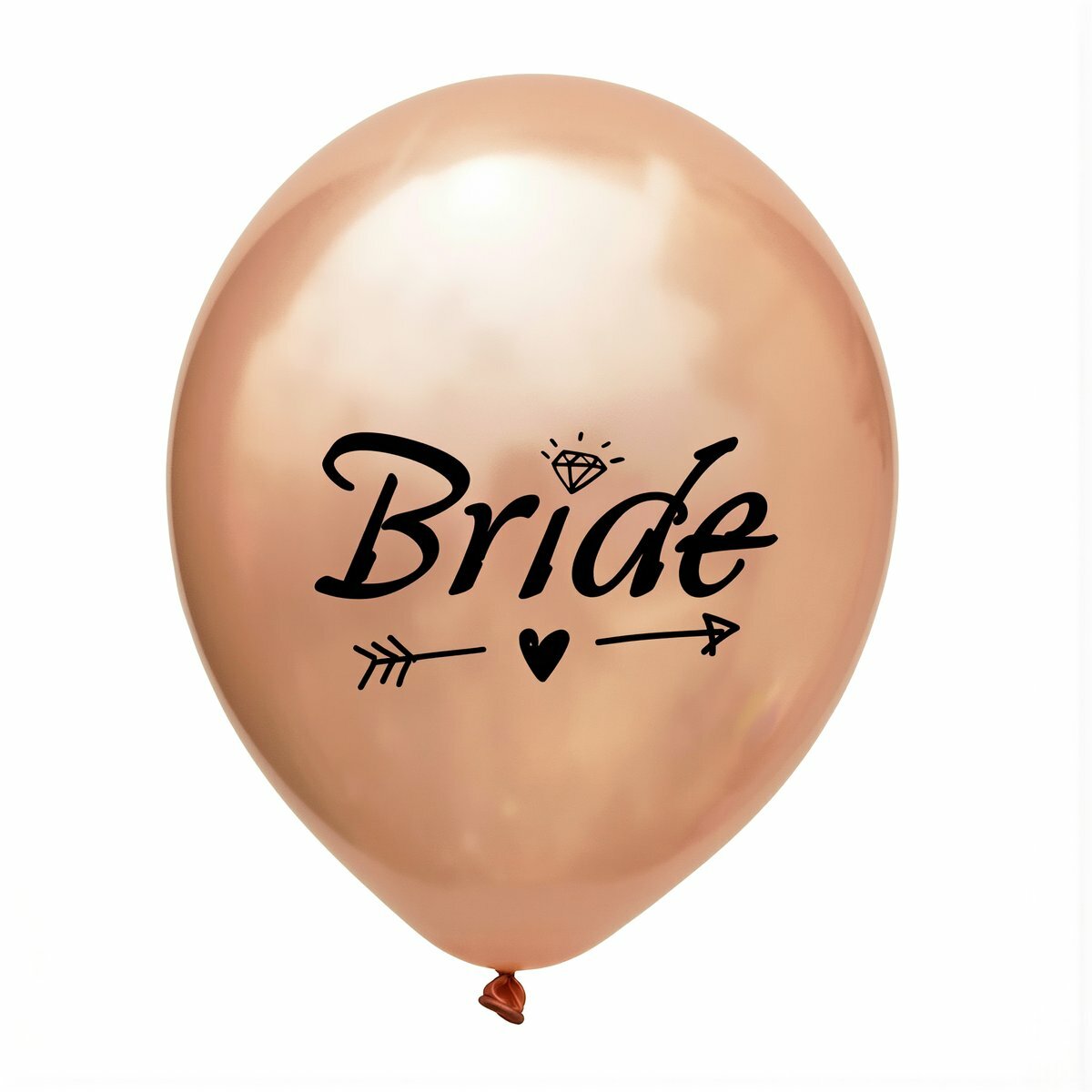 Воздушный шар 12 дюймов Team Bride розовое золото для девичника невесты свадебного мероприятия оформление