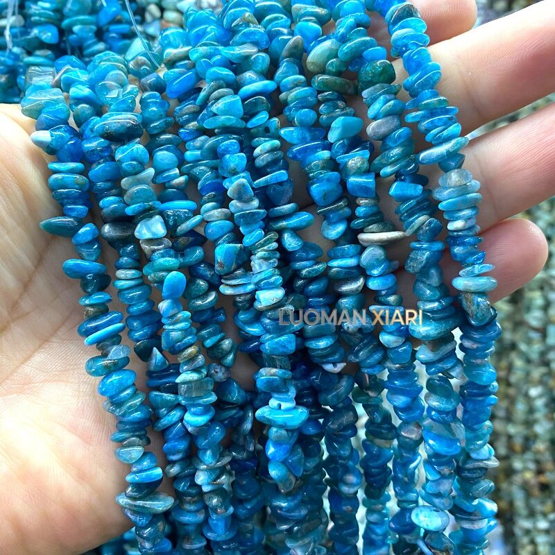 LUOMAN XIARI бусины из синей бирюзы 5-8 мм 30 дюймов Синий, 30inch 5-8mm 200pcs, Apatite AA