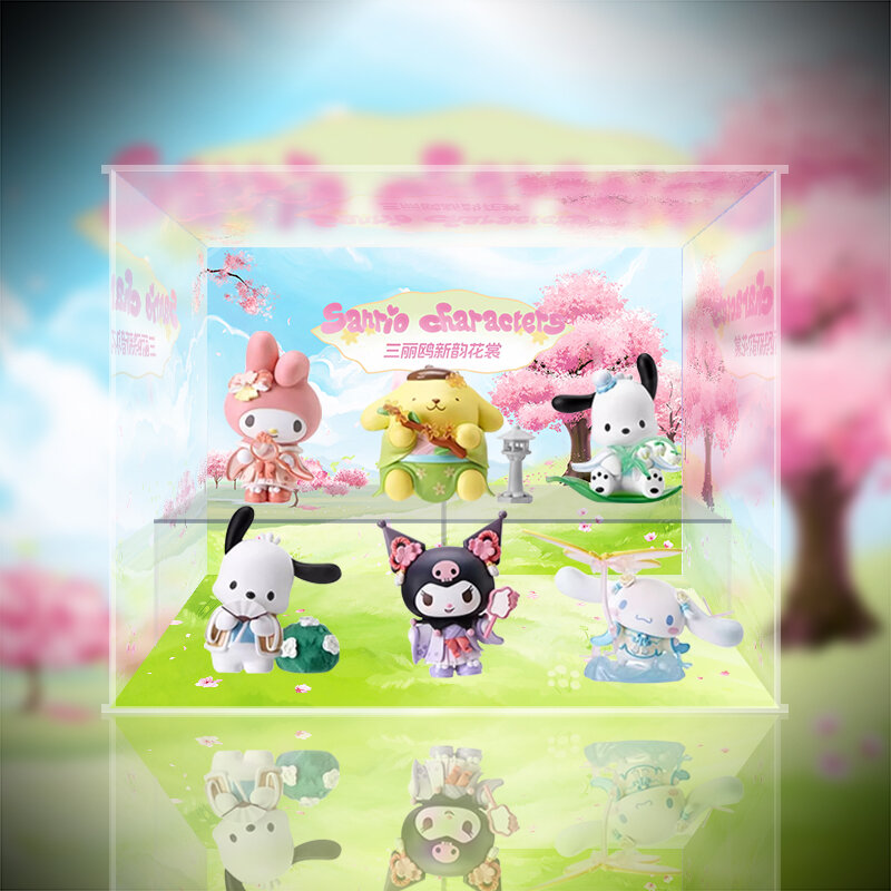 Минисо Sanrio Shinun Hanakazari Подставка для коллекционных фигурок с пылезащитным чехлом готовая сборка стандарт