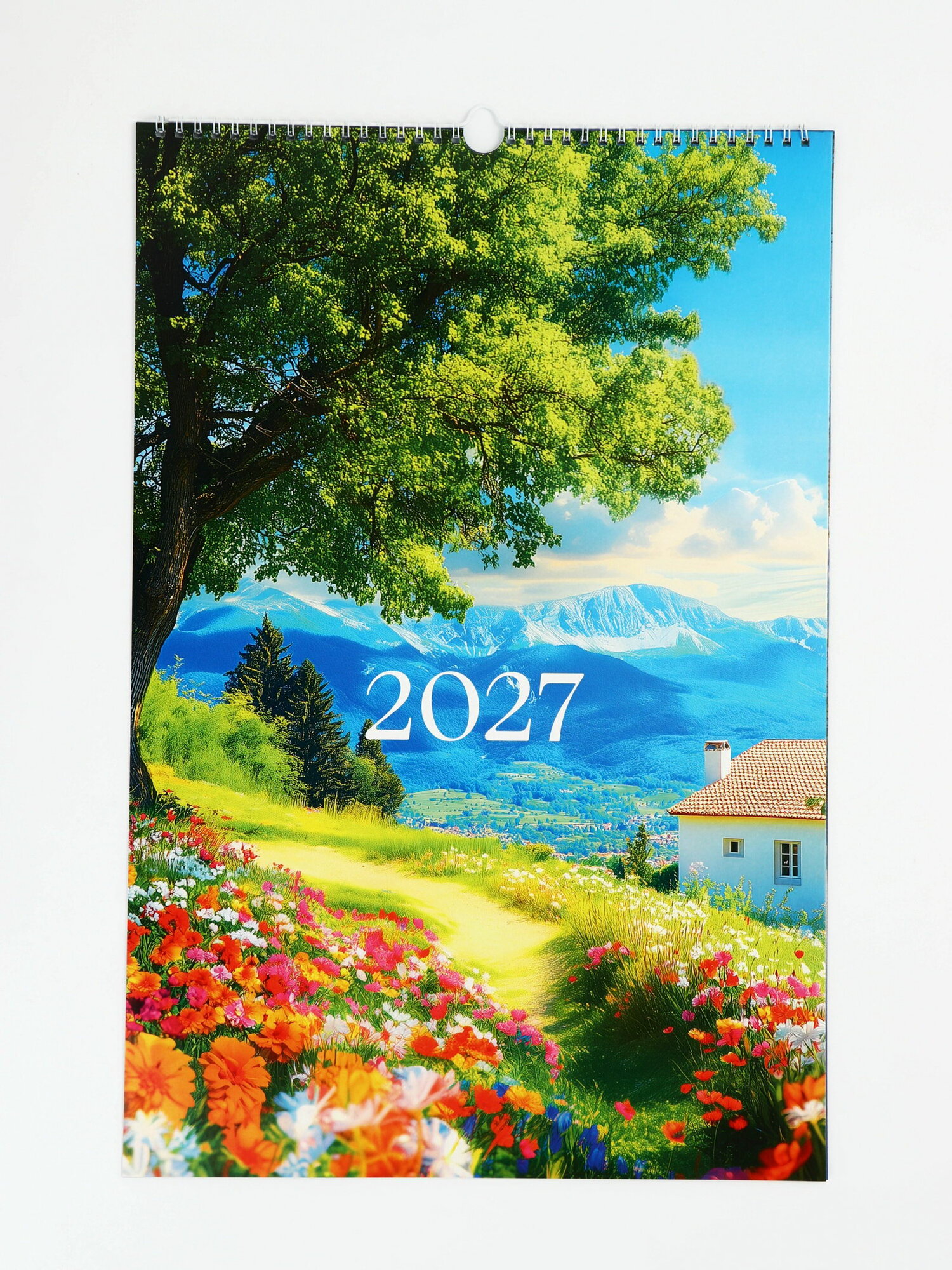 Календарь 2027 перекидной на ригеле А3 "Природа", размер упаковки: 32 x 48.5 x 0.7 см.