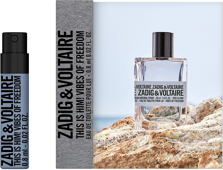 This Is Him Vibes Of Freedom Zadig & Voltaire, мужская туалетная вода, сэмпл 0.8 мл