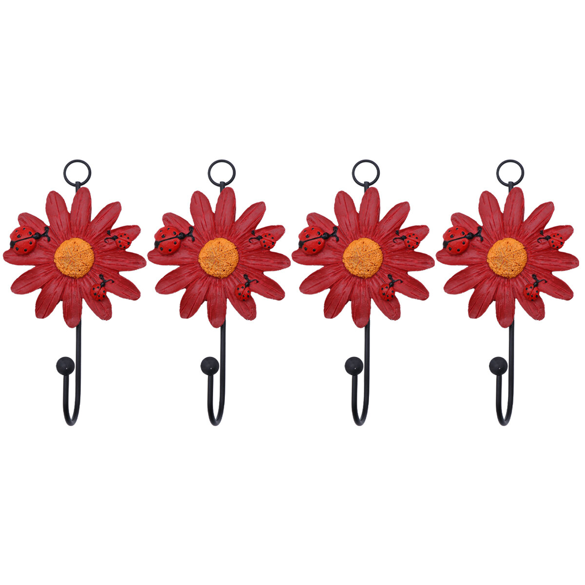 4 Штуки Крючки Из Резины Daisy Декоративные Крючки Для Стены 15.00X7.00X3.00Cm