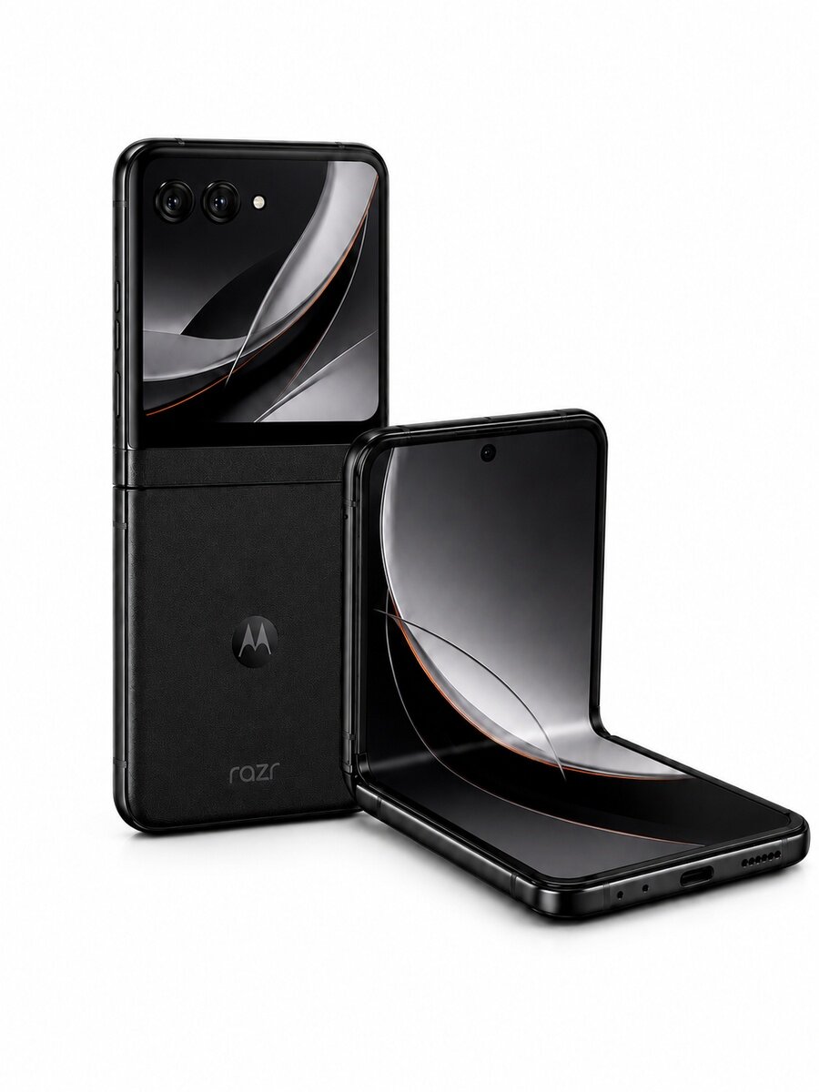 Смартфон Motorola Razr 50 8/256 ГБ, складной черный, компактный корпус