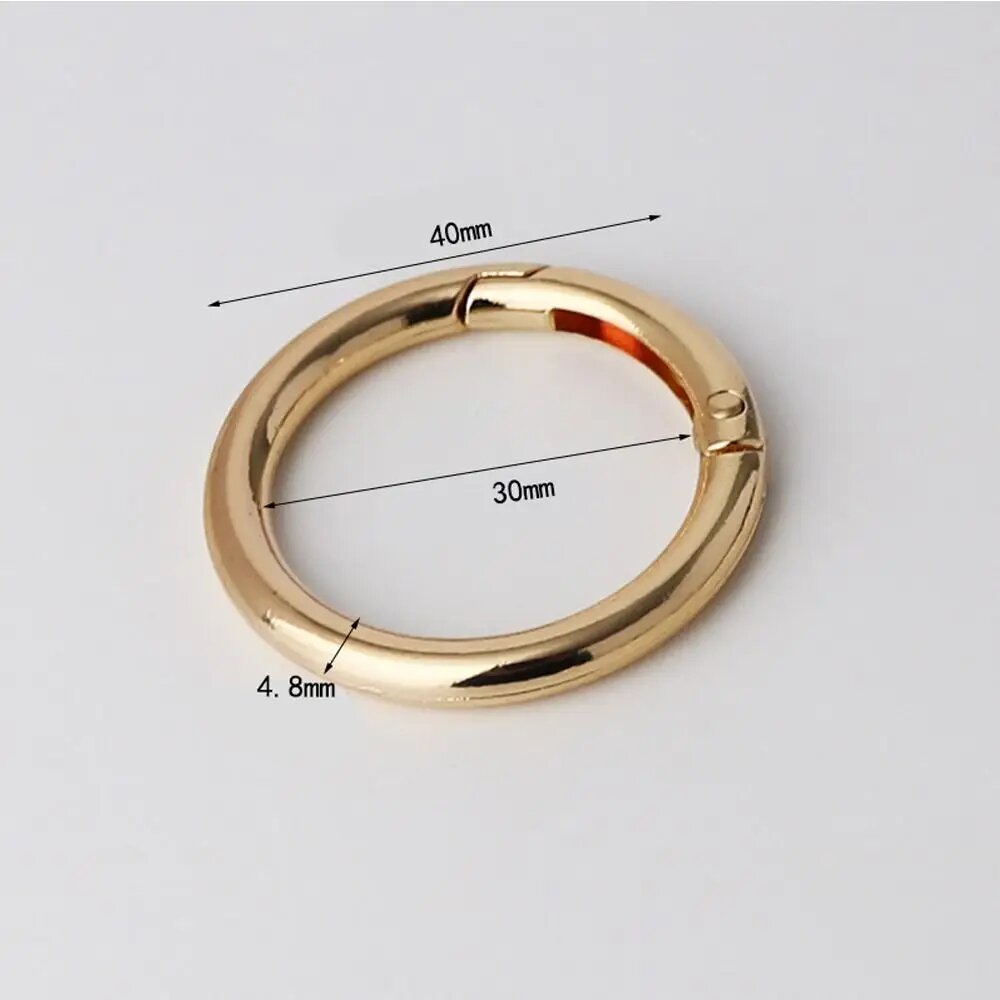 Портативные пружинные застежки из цинкового сплава Gold-40mm-7