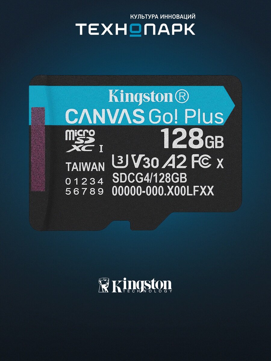 Карта памяти Kingston Canvas Go Plus G4 microSDXC 128GB (SDCG4/128GBSP)