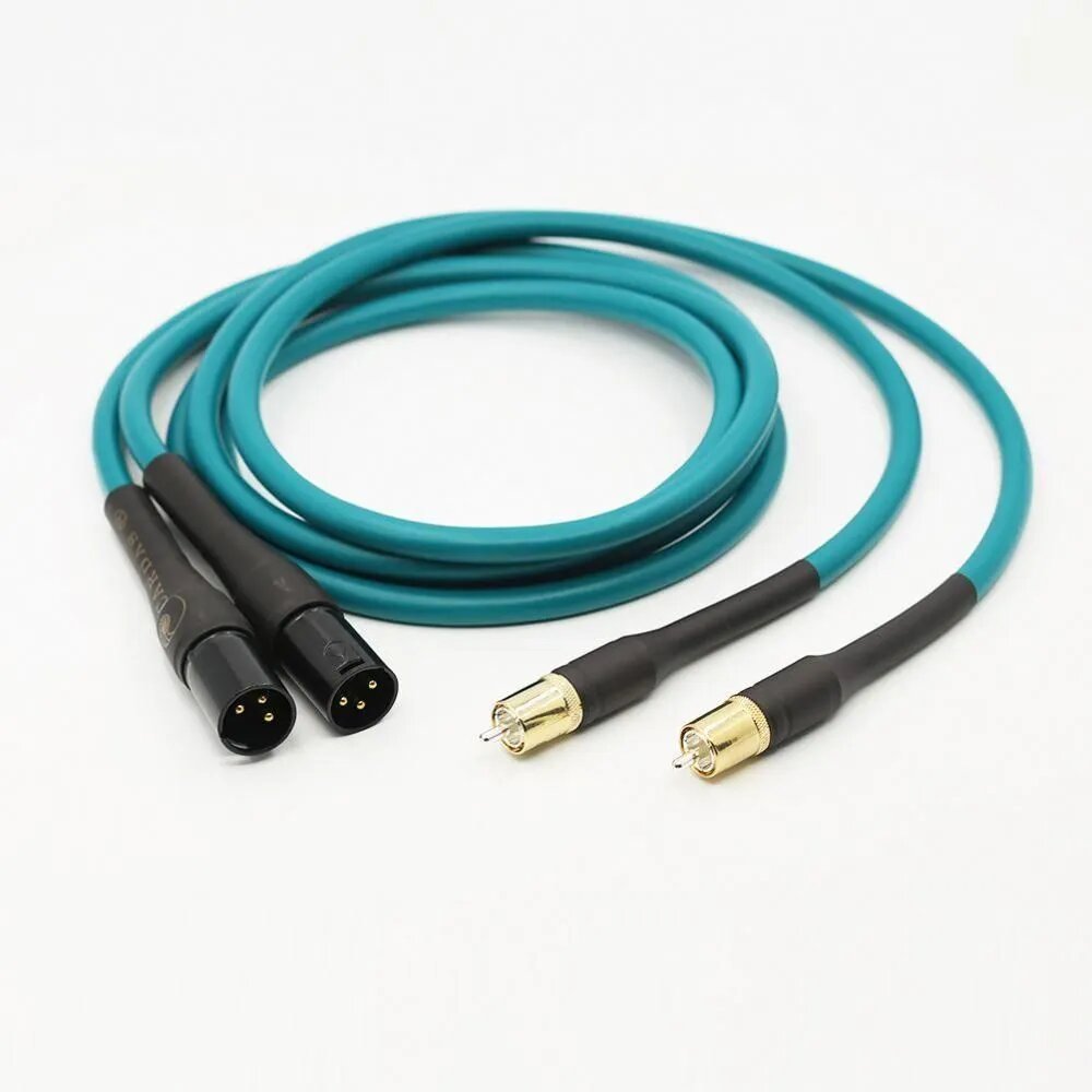 Cardas Audio Аудиокабель RCA/XLR, 1.5 м, светло-зеленый, серебряный сплав
