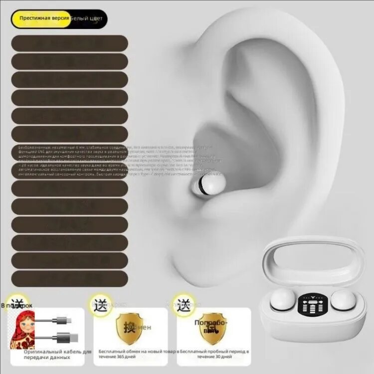 Наушники Xiaomi Mi True Wireless Earbuds Basic S, Bluetooth, 3.5 мм, белый