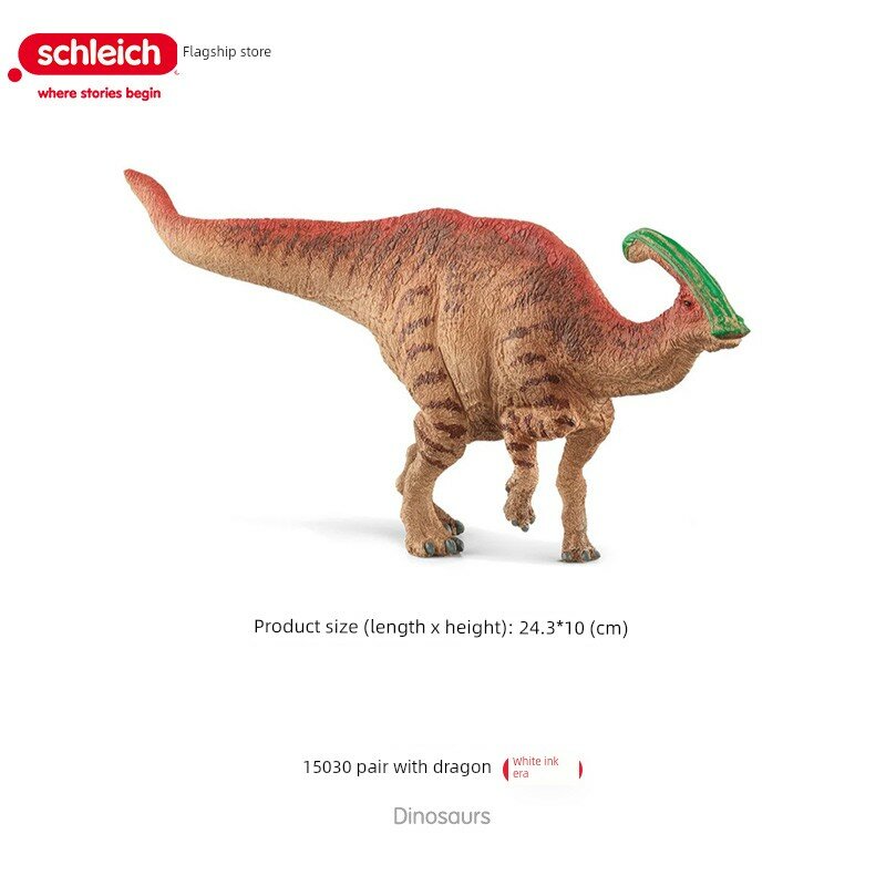 Schleich Parasaurolophus Динозавр Фигурка Твердая Игрушка для Детей, Реалистичная 13см