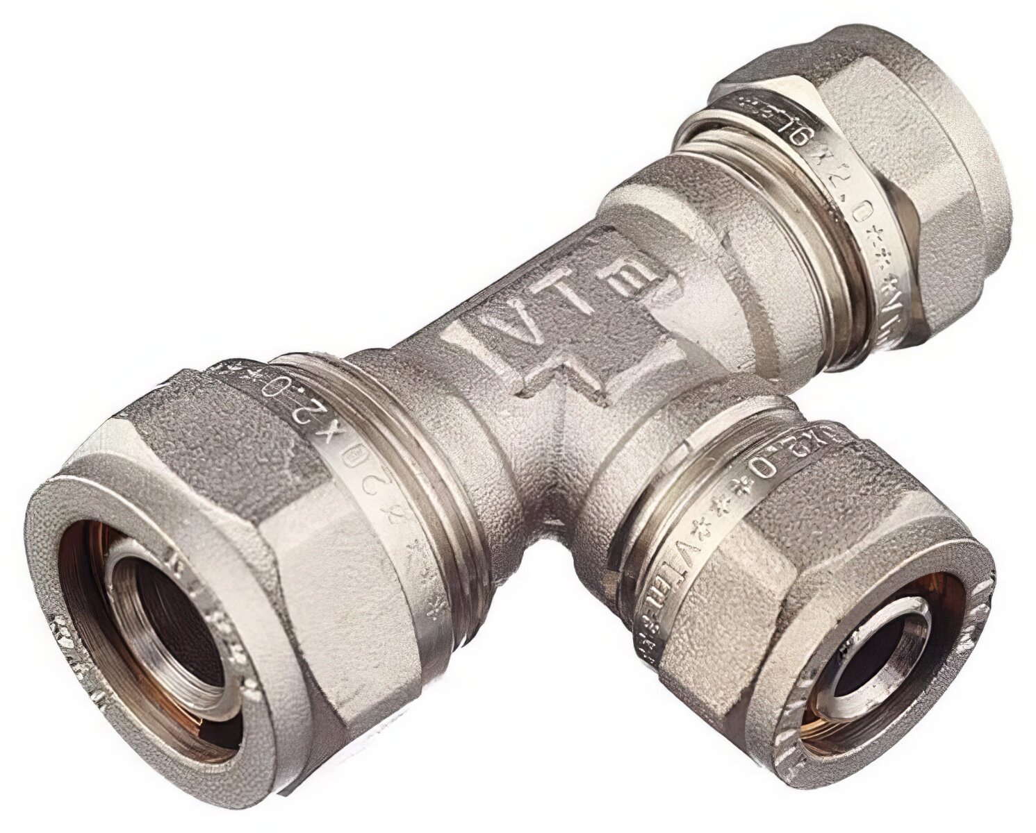 Тройник VALTEC (VTm.331. N.201616) 20 обж(ц) х 16 обж(ц) х 16 обж(ц)