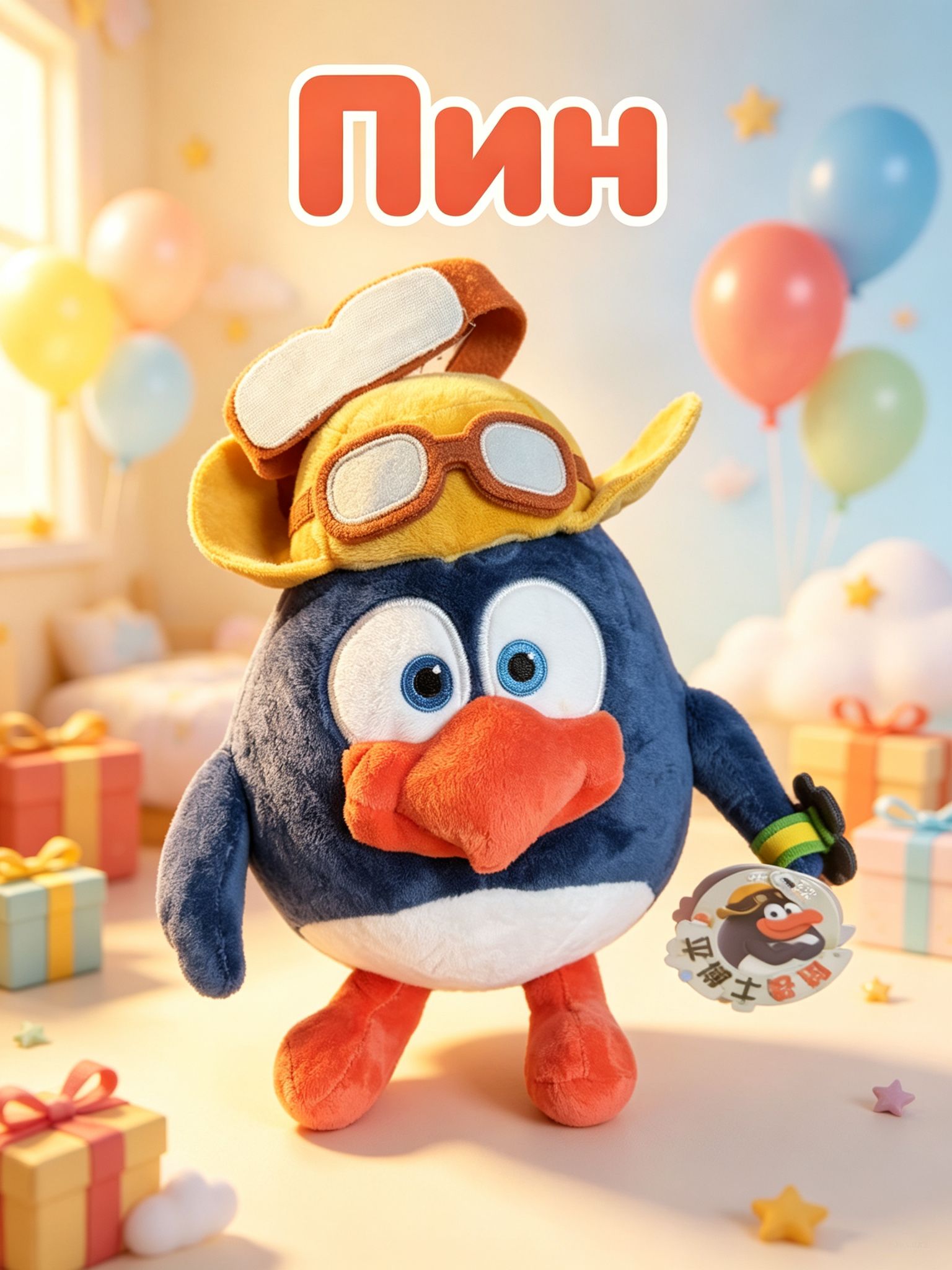 Мягкая игрушка Смешарики Пин 20-25 см плюшевая игрушка для детей подарок