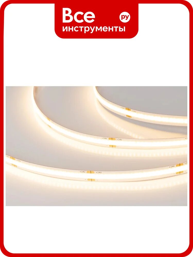 Светодиодная лента Arlight COB-X378-8mm 24V Warm2700 5м 031859(3)