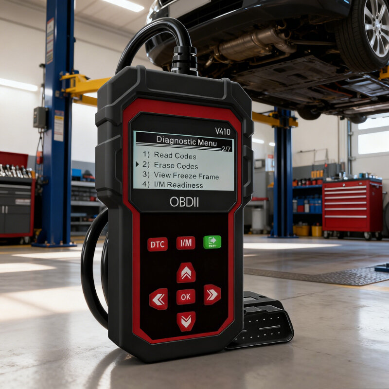 Диагностический сканер OBD2 с тестером напряжения, тока, сопротивления и емкости, в резиновом корпусе с защитной кнопкой блокировки, портативный для автомобилей, мотоциклов и автодомов, BT-172