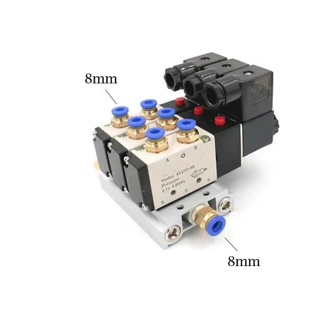 Пневматический клапан 4V210-08 AC220V, 8mm