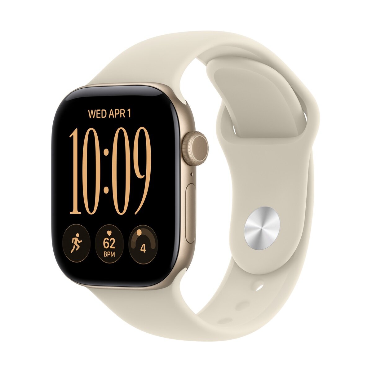 Смарт-часы Apple Watch Series 12 GPS 42mm Light Gold Aluminium, Sand Sport Band, размер S/M