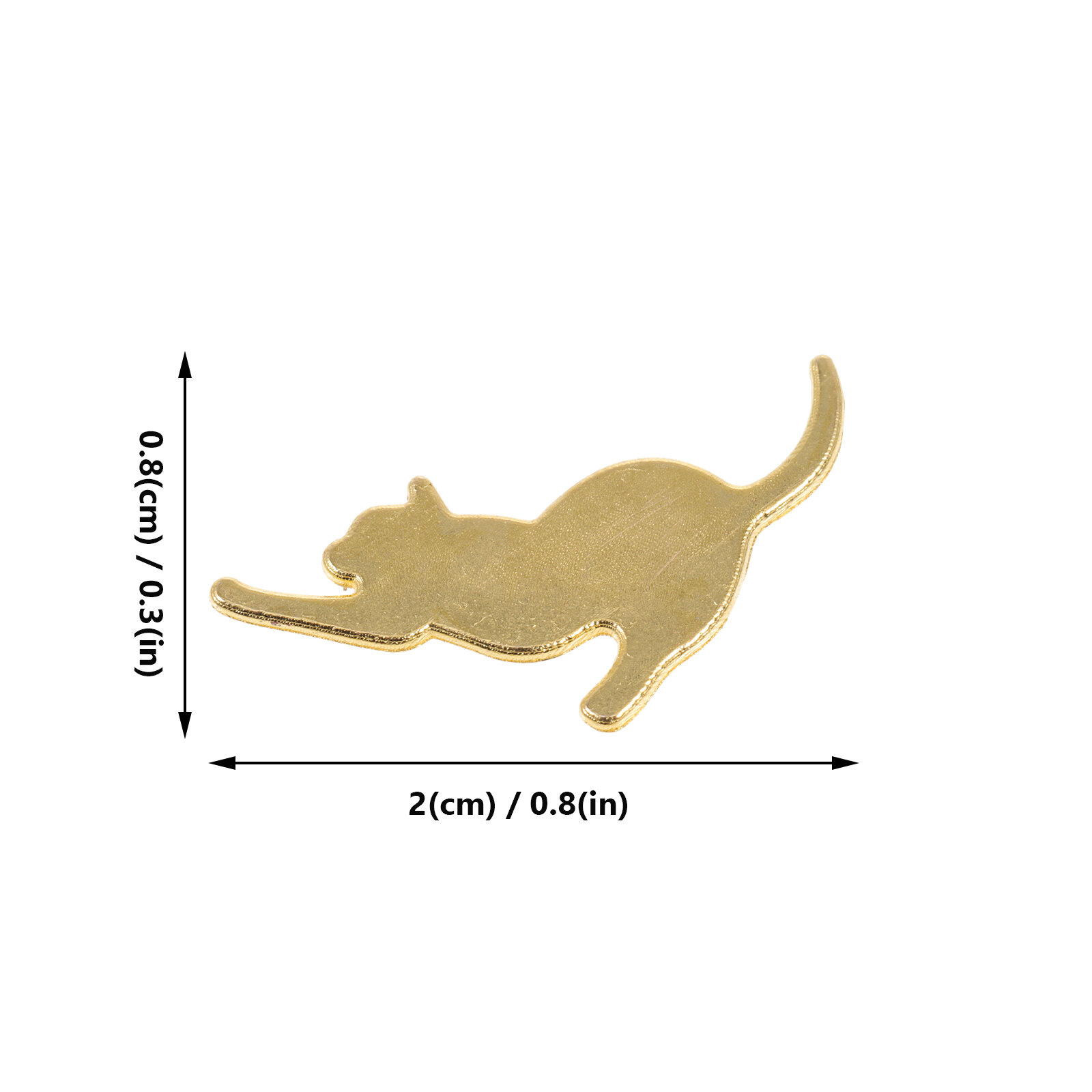 120 ШтукDIY Подвески В Forme Кошки AlLOY ЧарМы Для Создания Ювелирных Изделий 2X0.8Cm Golden